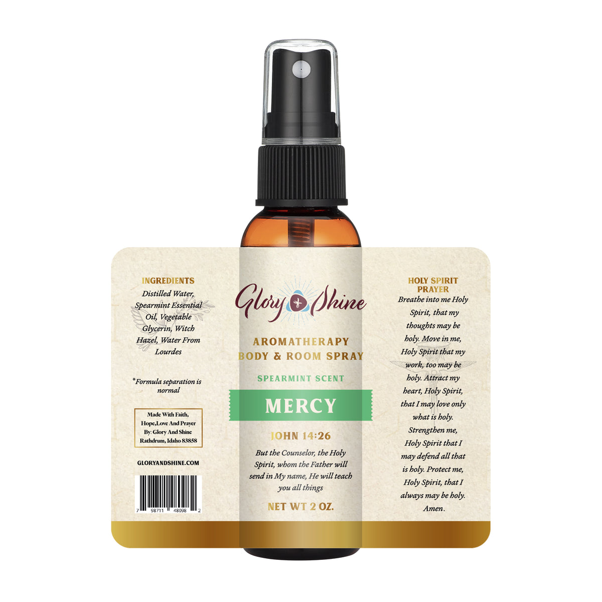 Catholic Body Sprays | Focusing On The Holy Spirit - Glory and Shine
